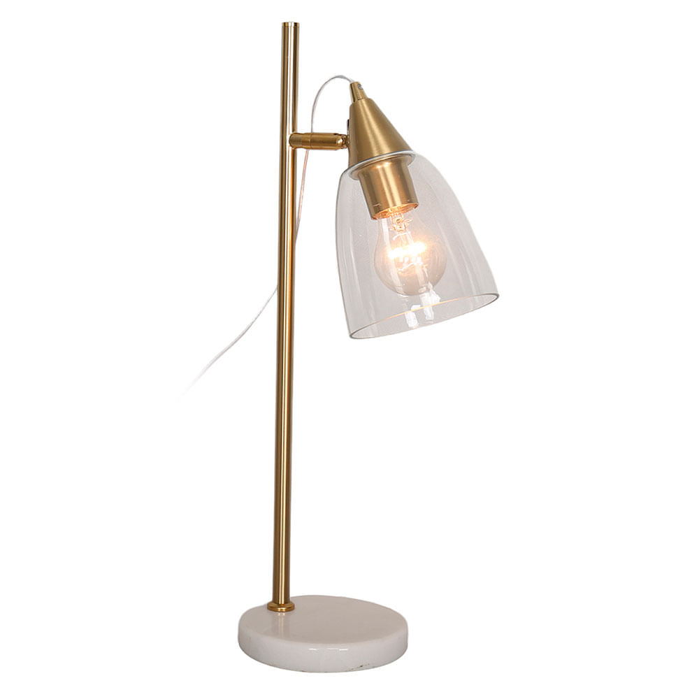 Lámpara escritorio base mármol 1 luz Abitare easy.co - Easy Colombia