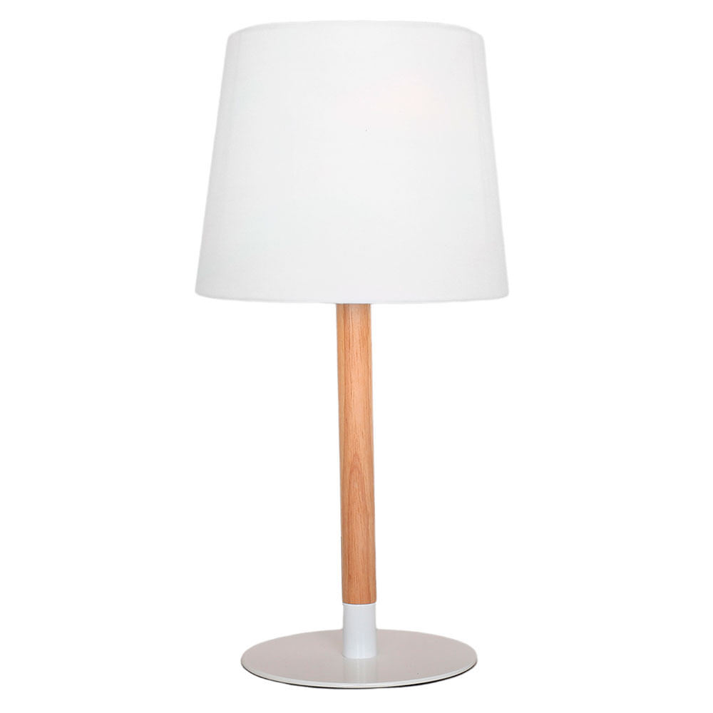 Lámpara mesa Seth blanco/natural 1 luz Abitare easy.co - Easy Colombia
