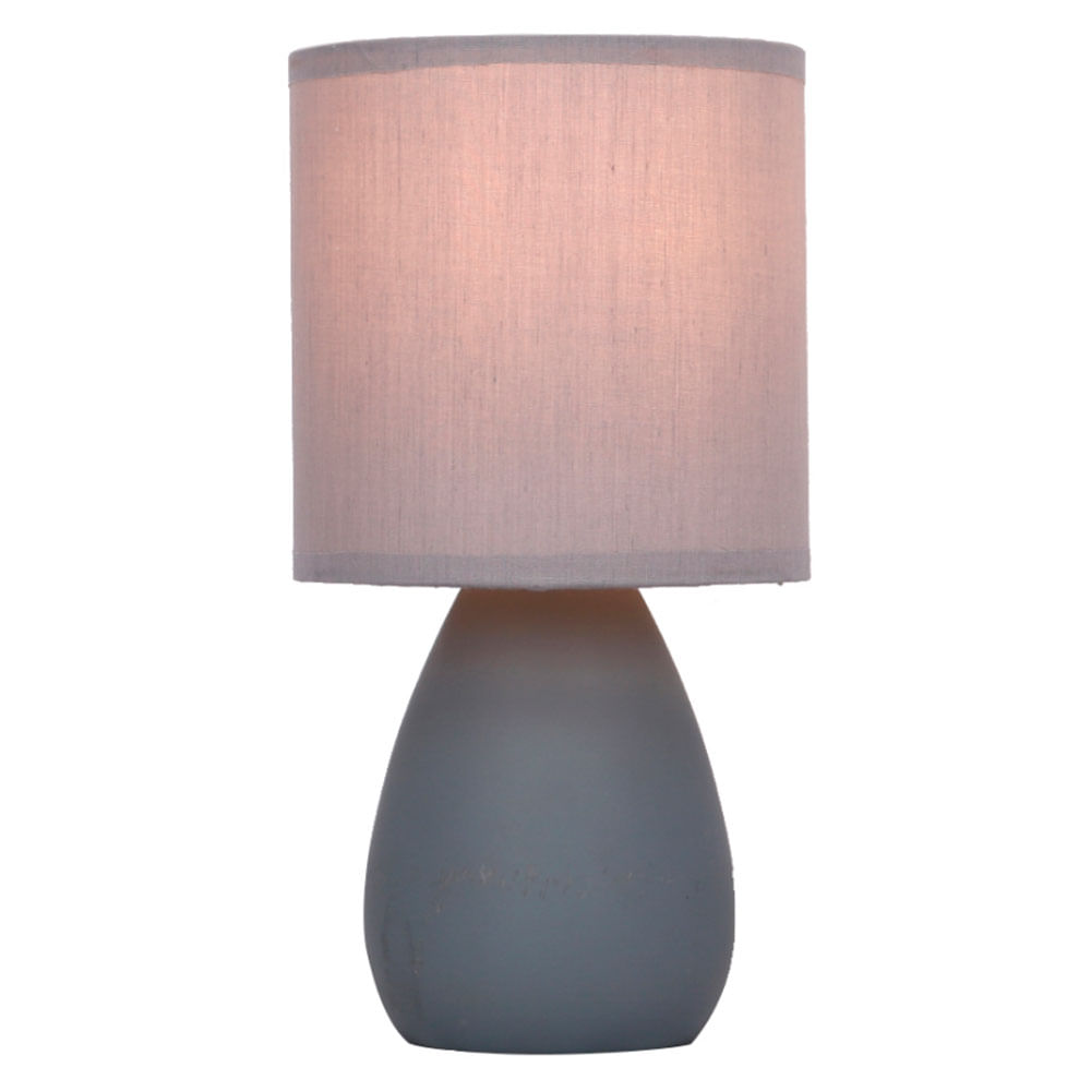 Lámpara de mesa Elian gris 1L Abitare easy.co - Easy Colombia