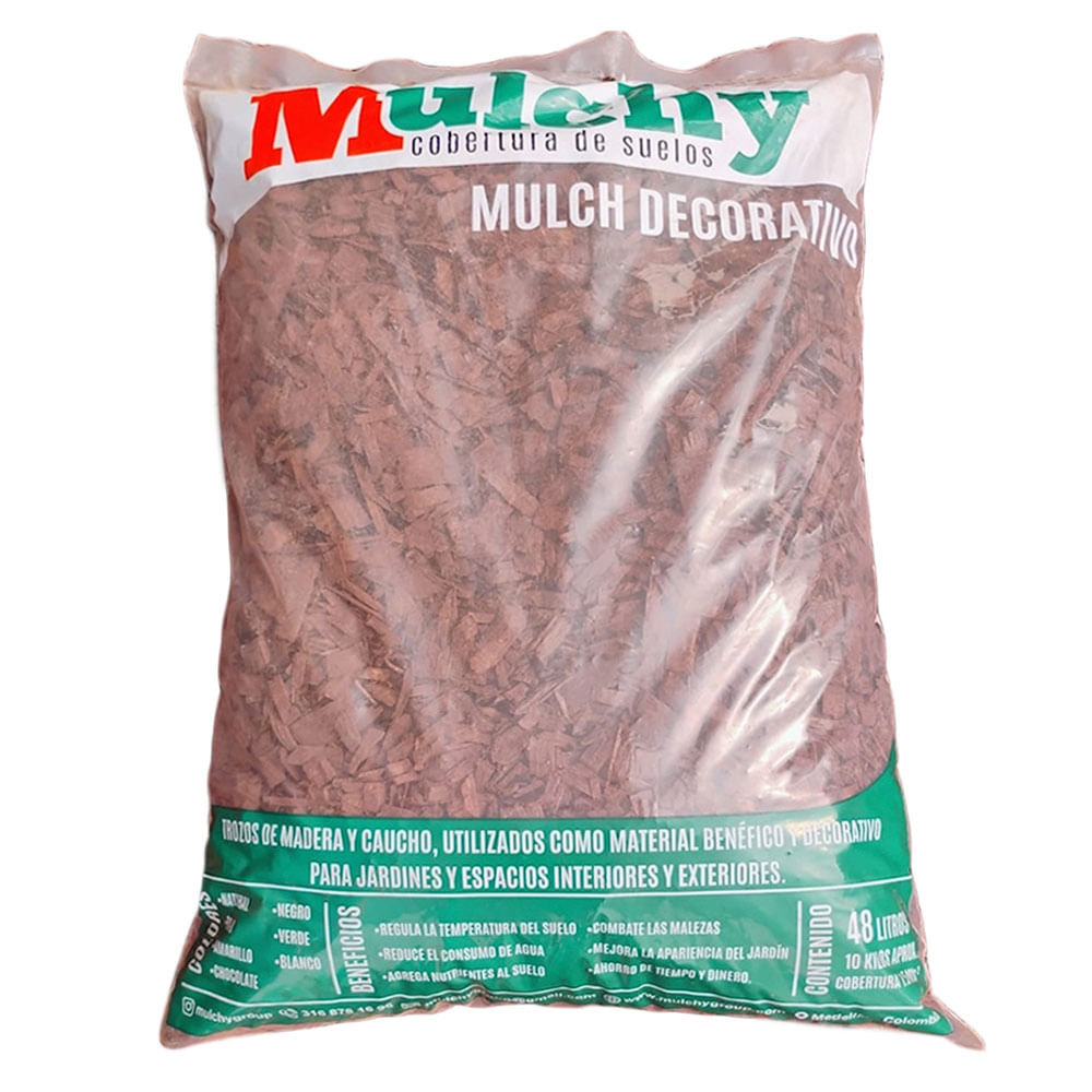 Mulch madera chocolate 10kg Mulchy easy.co - Easy Colombia