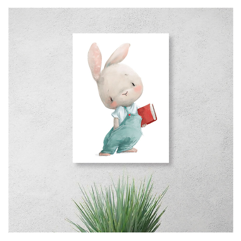 Cuadro Conejo inteligente 40x30cm Homus easy.co - Easy Colombia