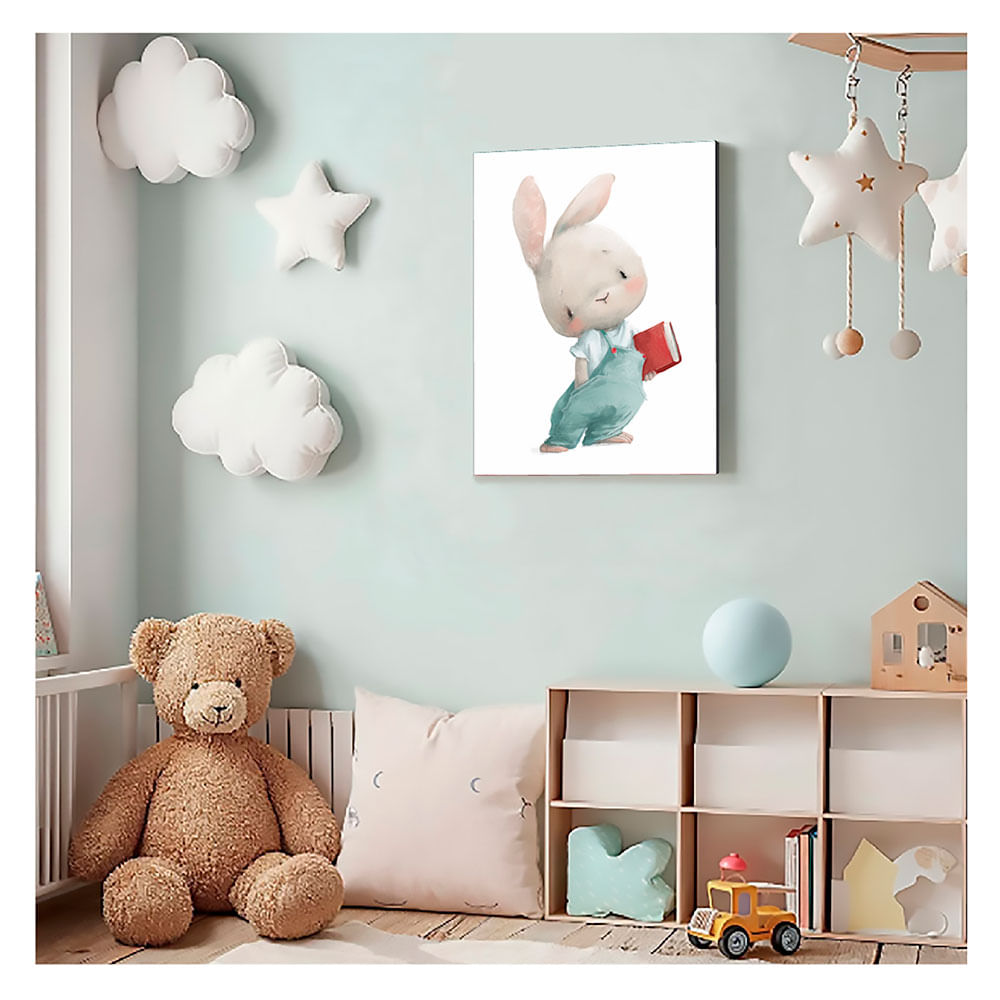 Cuadro Conejo inteligente 40x30cm Homus easy.co - Easy Colombia