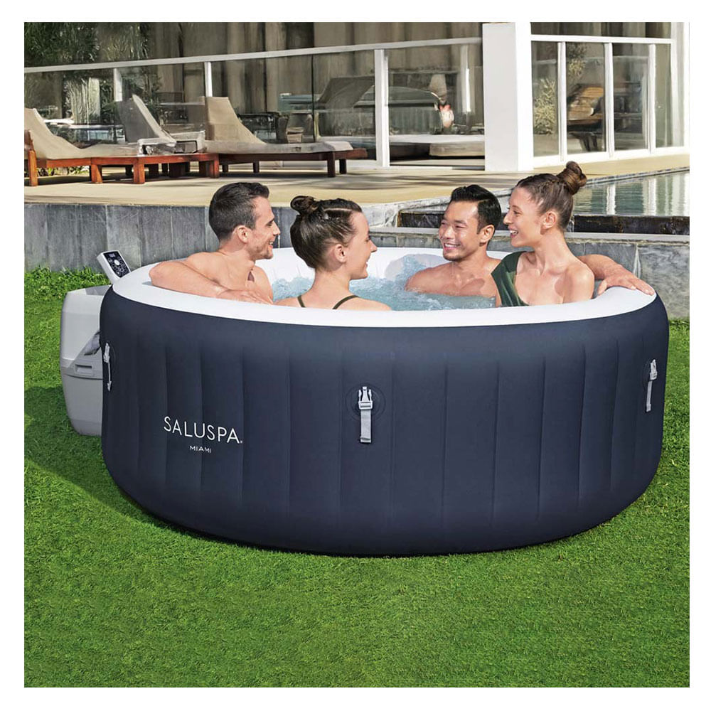 Jacuzzi inflable Miami 66x180x180 cm Saluspa easy.co - Easy Colombia