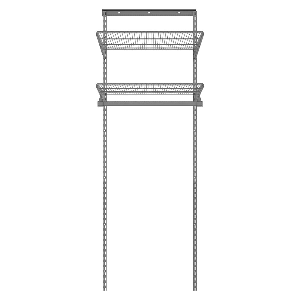 Kit sistema modular metálico simple grafito Hacks&Racks easy.co - Easy ...