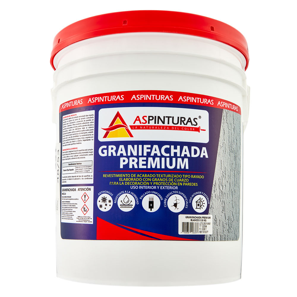 Masilla granifachada Premium x30kg blanco AsPinturas easy.co - Easy ...