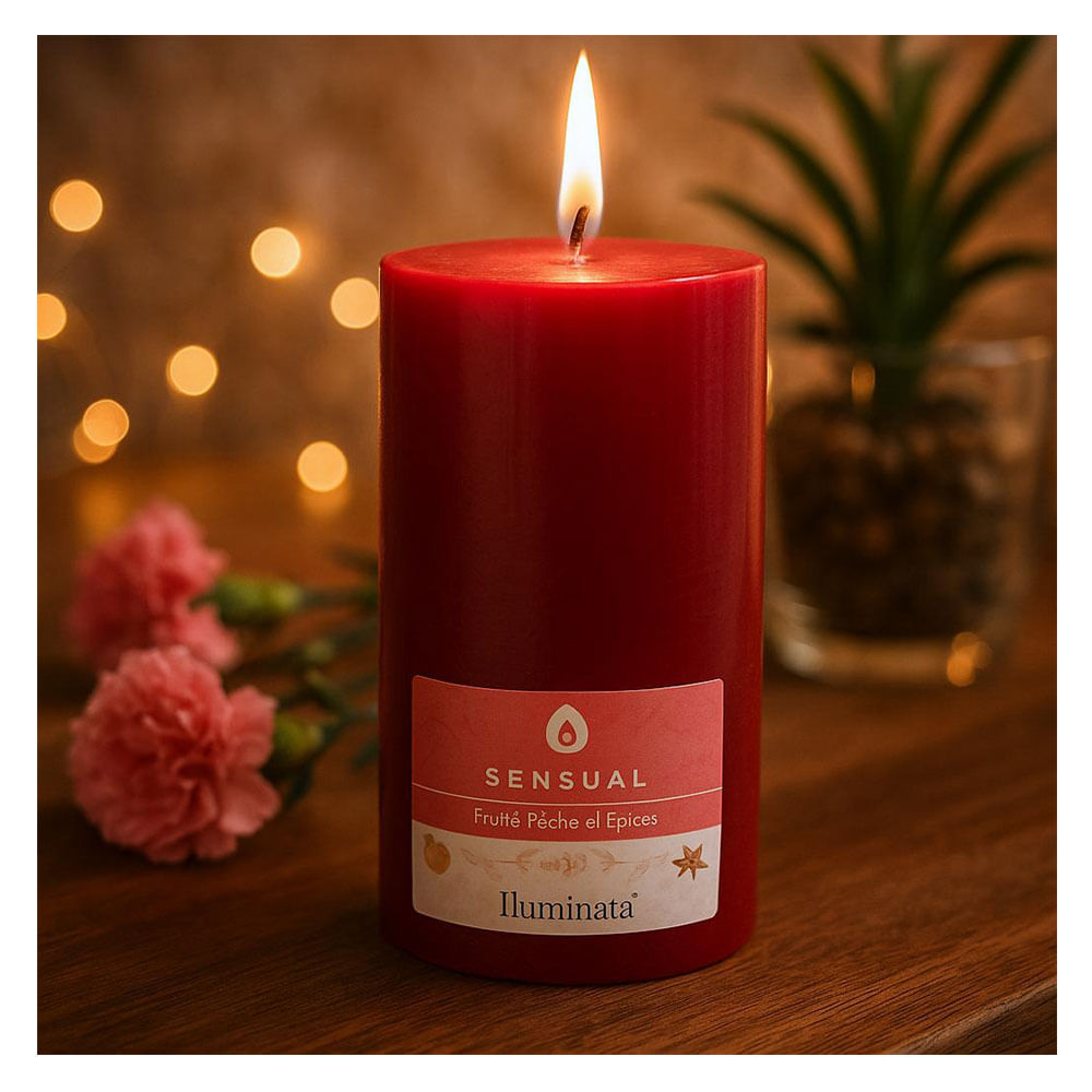 Vela pilar sensual 8x5x5 cm Iluminata easy.co - Easy Colombia
