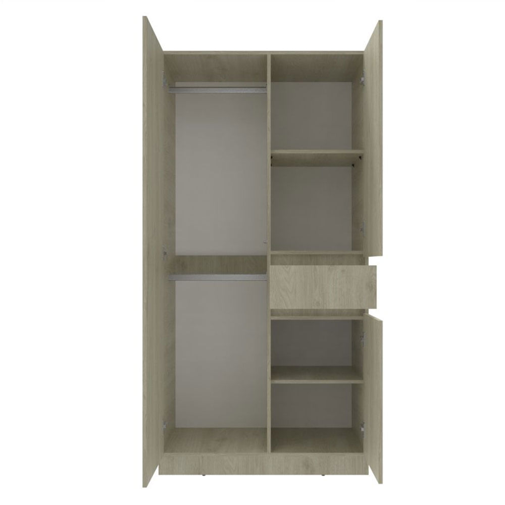 Clóset 3 puertas 182x90x49.5 cm Amber Roma palermo blanco Moduofi easy.co - Easy Colombia