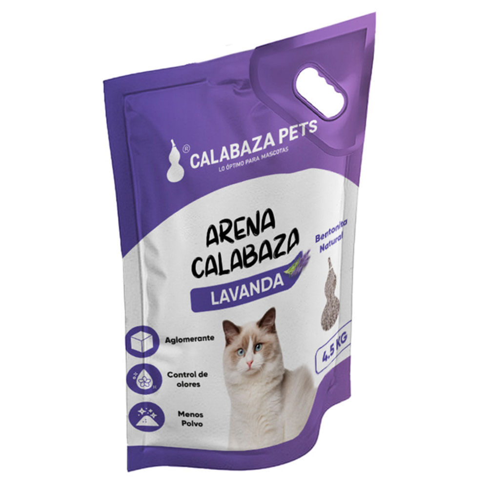 Arena sanitaria para gatos aroma lavanda 4.5 kg Calabaza Pets easy.co ...