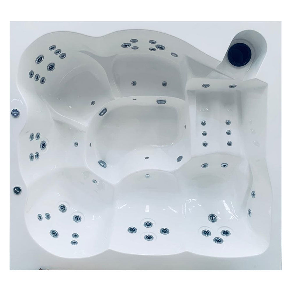 Jacuzzi Marsella empotrar con calentador a GN 10 lt 222x206x80 cm ...