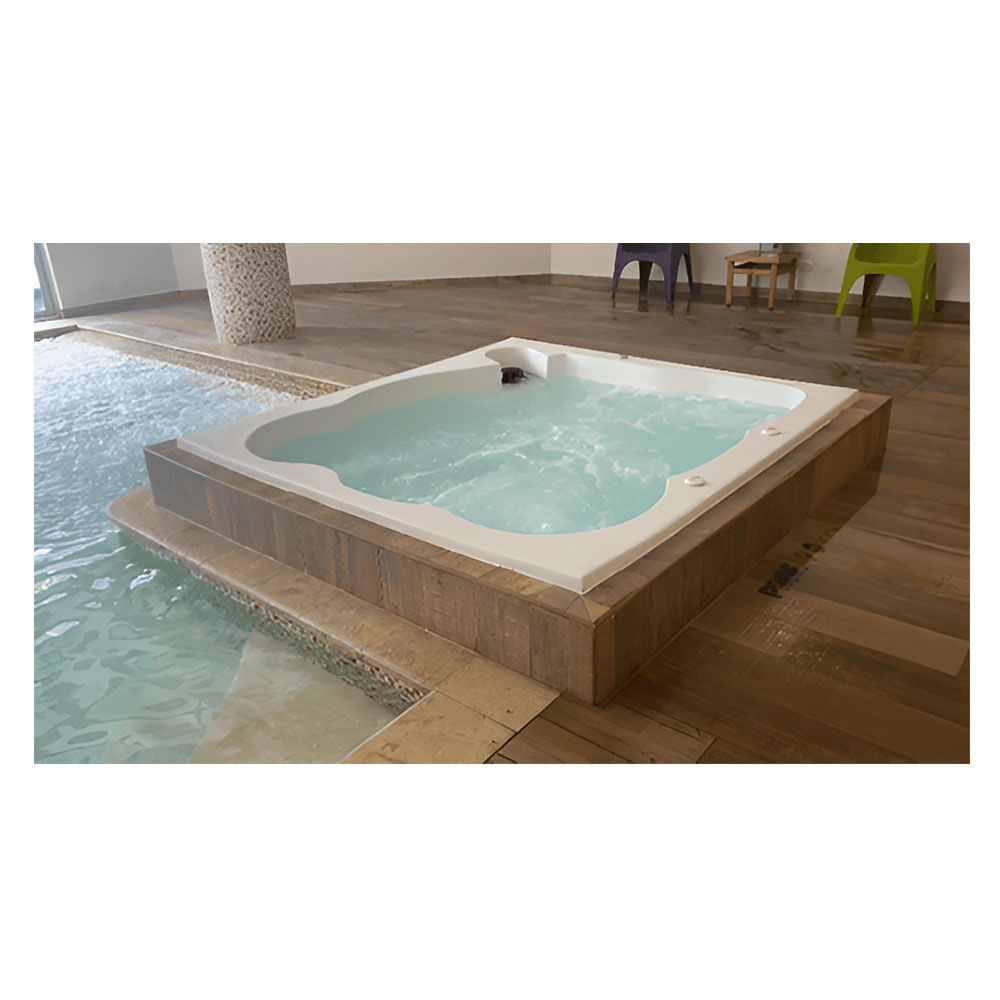 Jacuzzi Marsella empotrar con calentador a GN 10 lt 222x206x80 cm ...